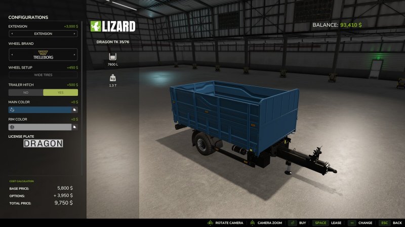Lizard Dragon Trailer Kit - FS25 Mod | Mod for Farming Simulator 25 ...