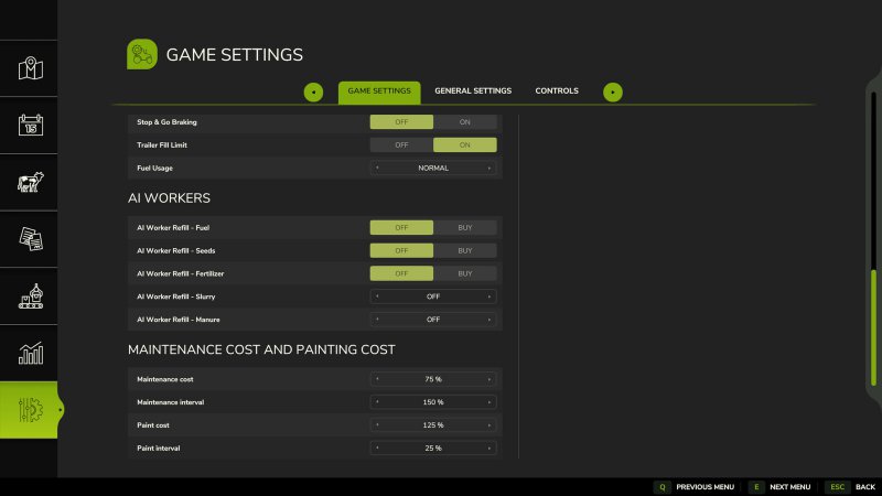 Repair And Paint Settings - FS25 Mod | Mod for Farming Simulator 25 ...