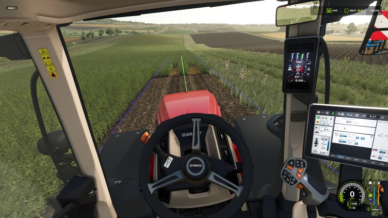 GPS Locks The Steering Wheel - FS25 Mod | Mod for Farming Simulator 25 | LS Portal