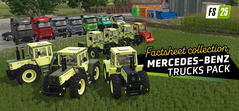 LS25 Mercedes-Benz Trucks Pack DLC - FS25 Mod | Mod for Landwirtschafts Simulator 25 | LS Portal