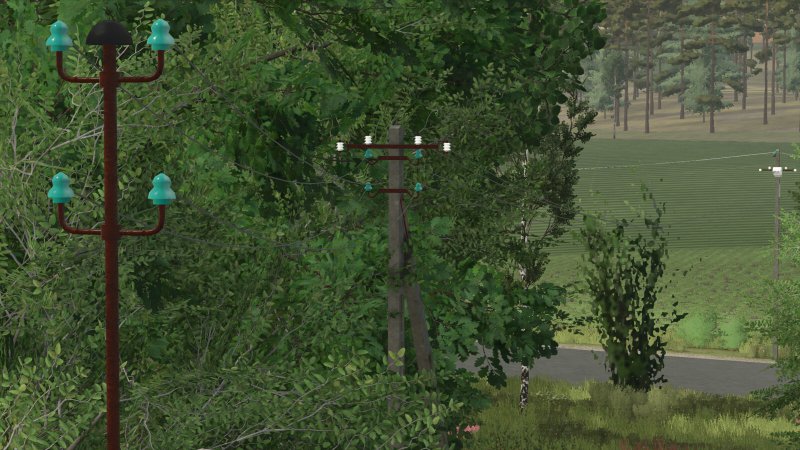 Polish Power Poles Pack (Prefab) - FS25 Mod | Mod for Farming Simulator ...