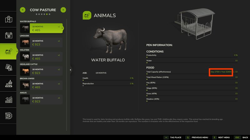 Animal Food Calculator - FS25 Mod | Mod for Farming Simulator 25 | LS ...